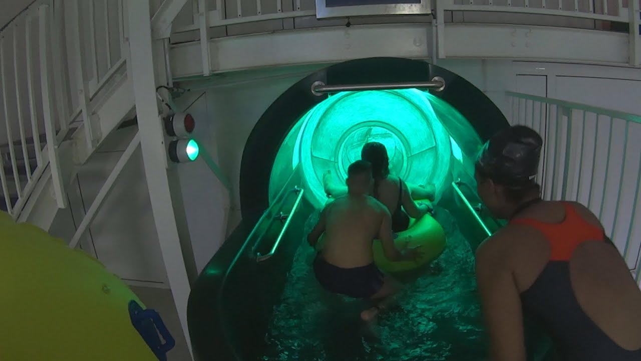 Scary Aquatube Water Slide at Aquaboulevard - YouTube