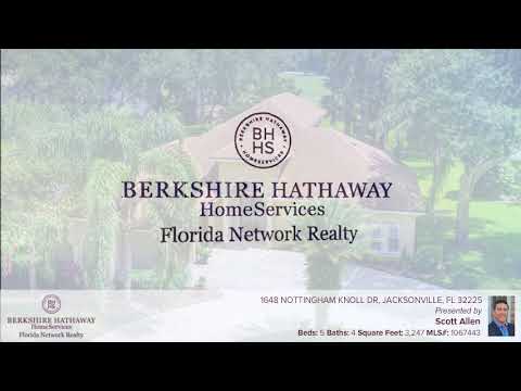 1648 NOTTINGHAM KNOLL DR JACKSONVILLE, FL 32225 - YouTube