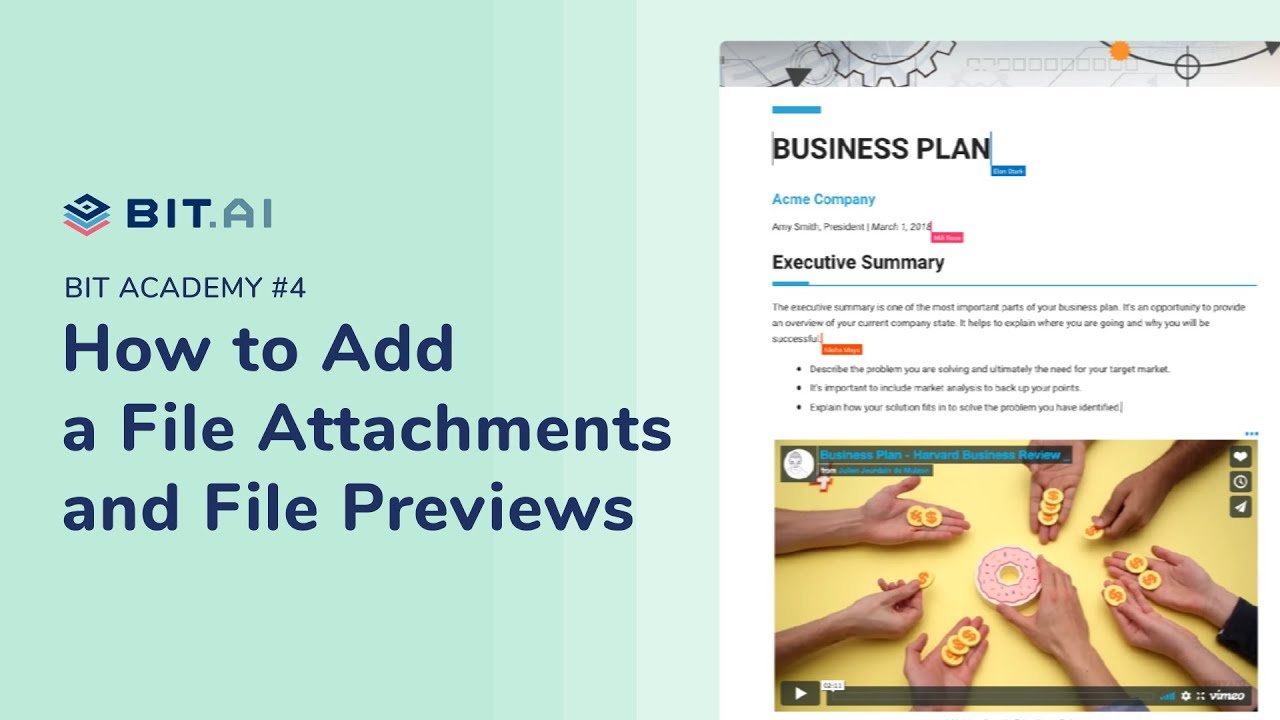 How to Add File Attachments and File Previews in Bit Documents - YouTube