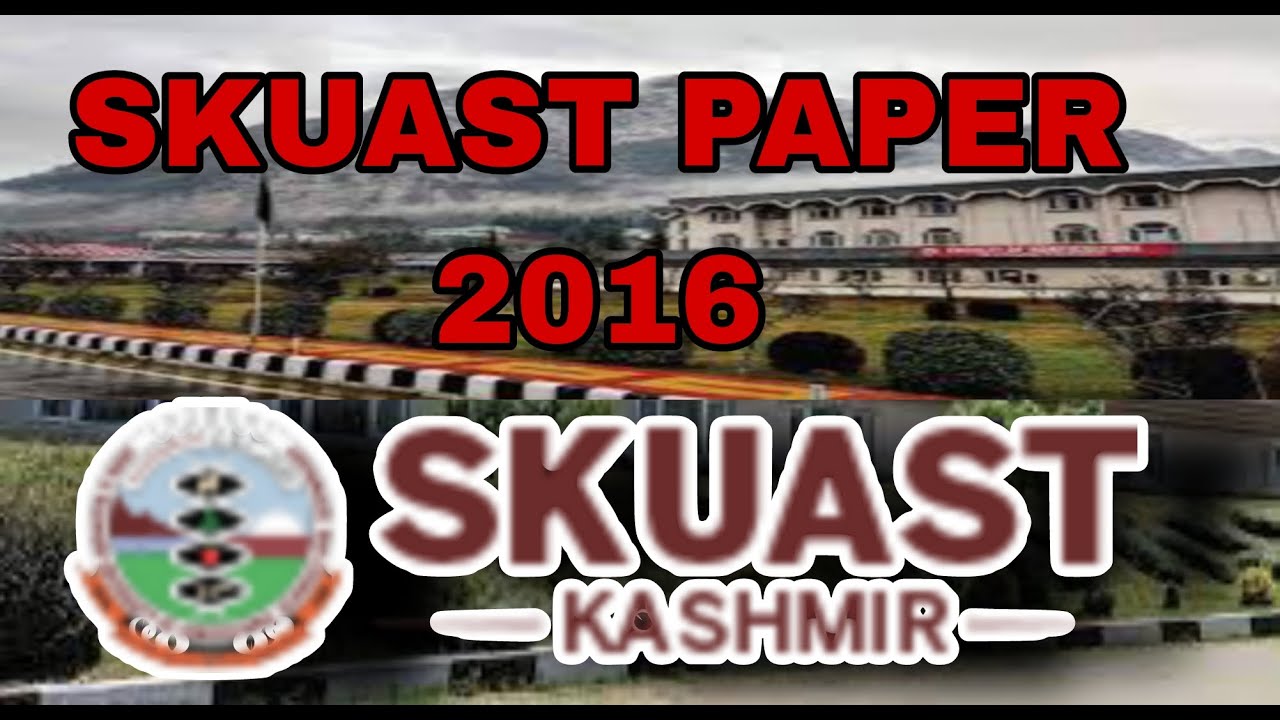 skuast entrance paper 2016 || skuast previous year paper || SKUAST ...