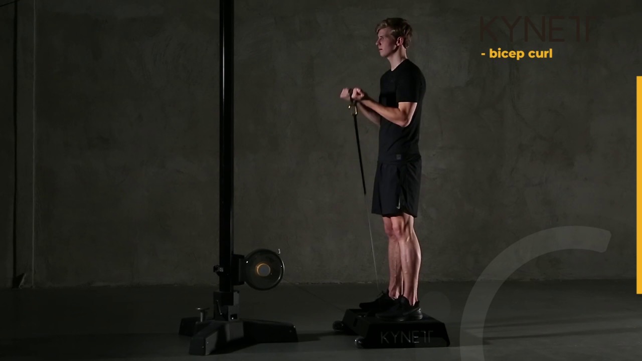 Kynett Sports Exercise: Flywheel Bicep Curl - YouTube