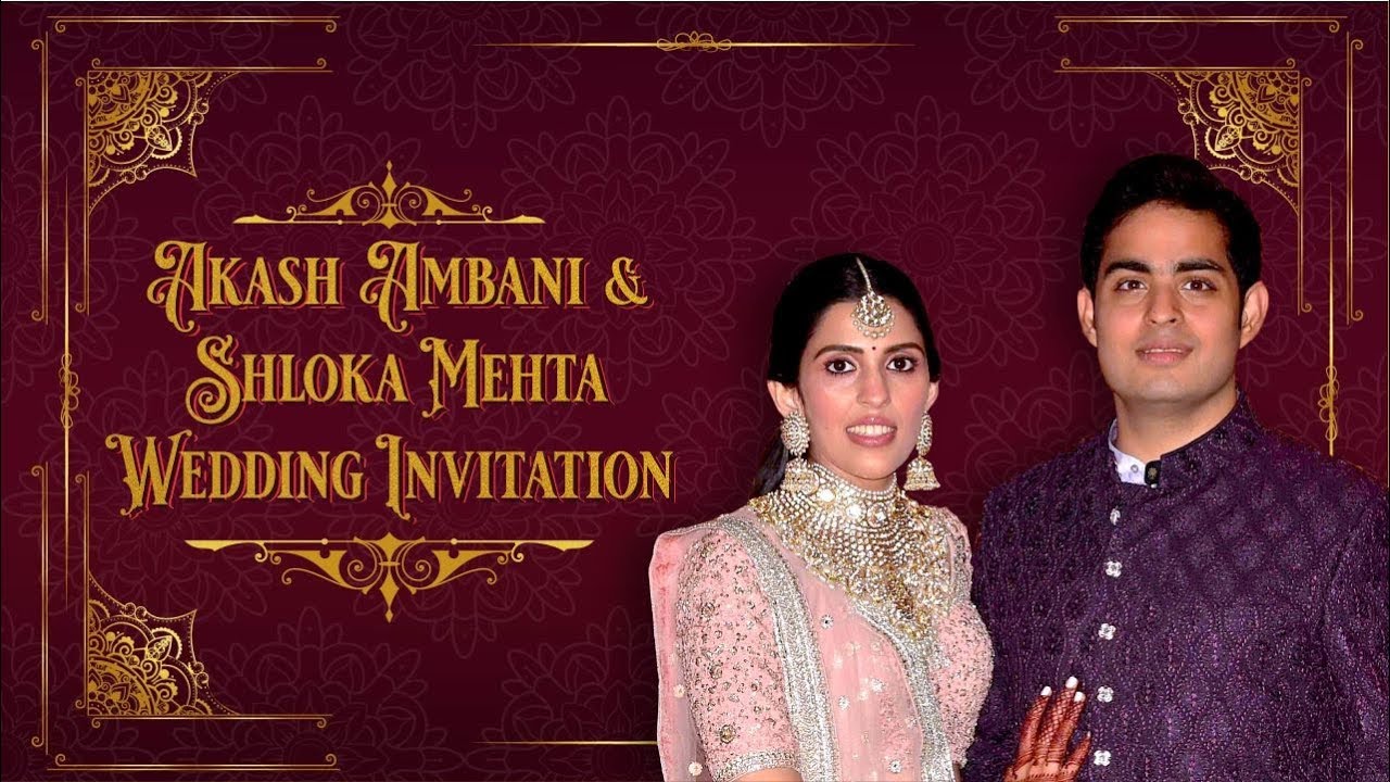 Wedding Invitation Video Royal Hindu Akash Ambani Wedding Card wedding-invitation-video-royal-hindu-akash-ambani-wedding-card