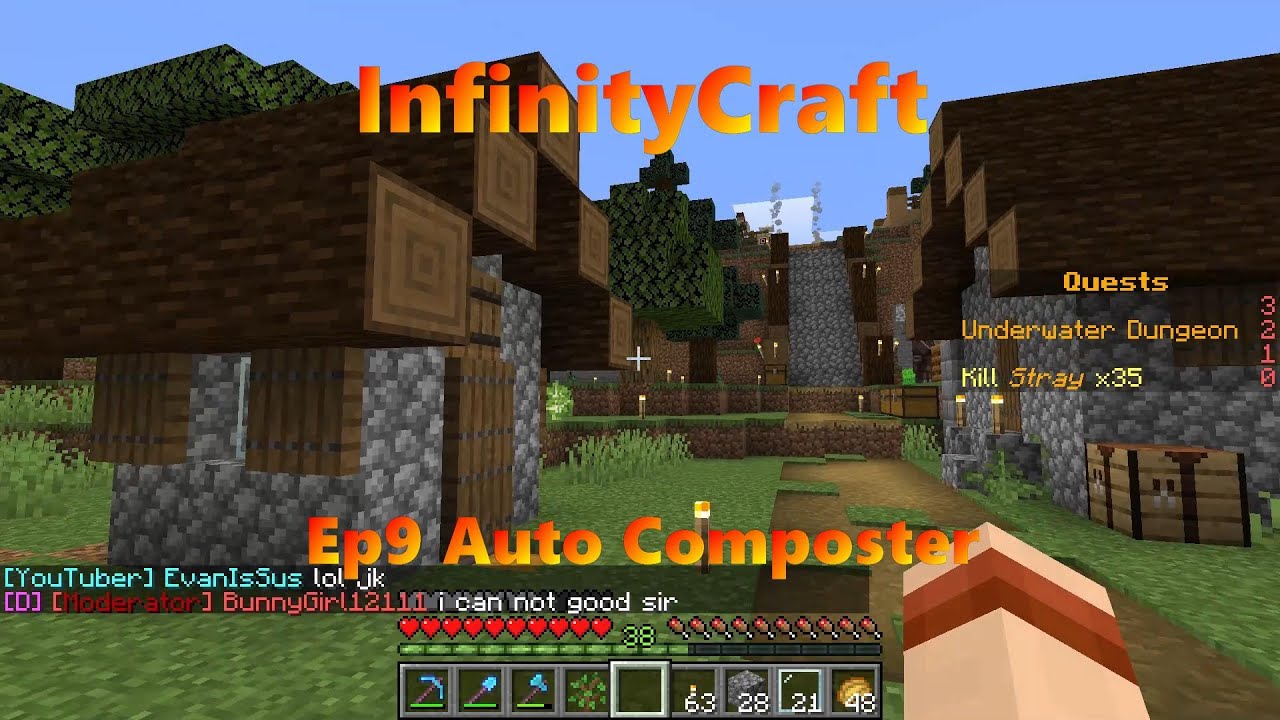 Infinity Craft Ep9 Auto Composter - YouTube