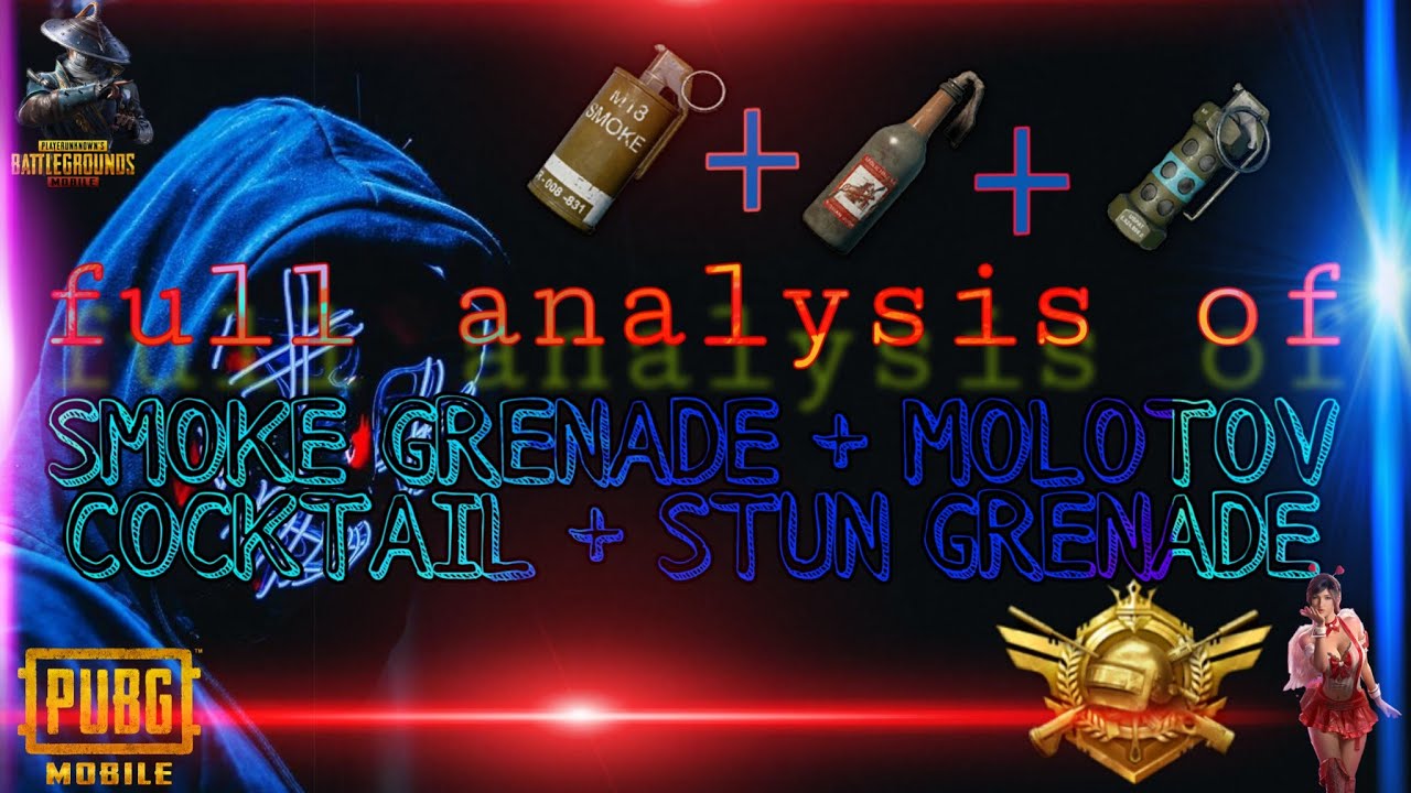 How to use smoke grenade, Molotov cocktail & stun grenade in pubg ...