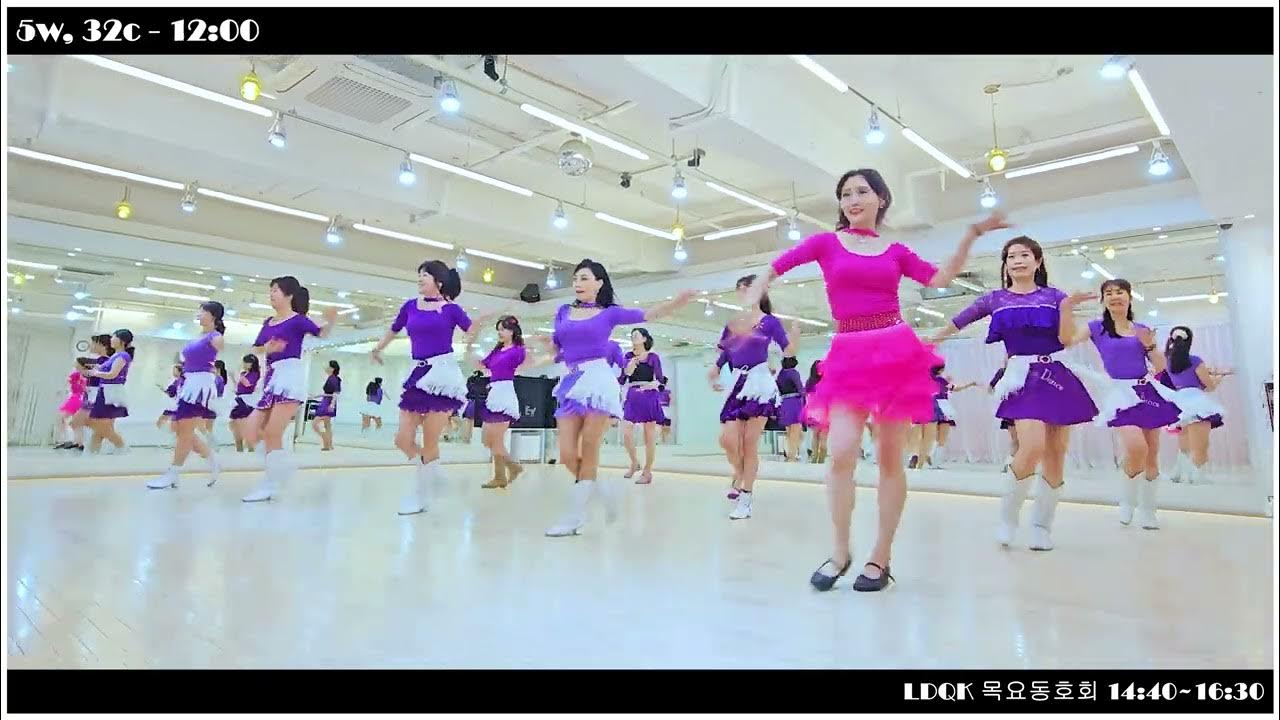 Chula Line Dance l Improver l 출라 라인댄스 l Linedancequeen l Junghye Yoon - YouTube