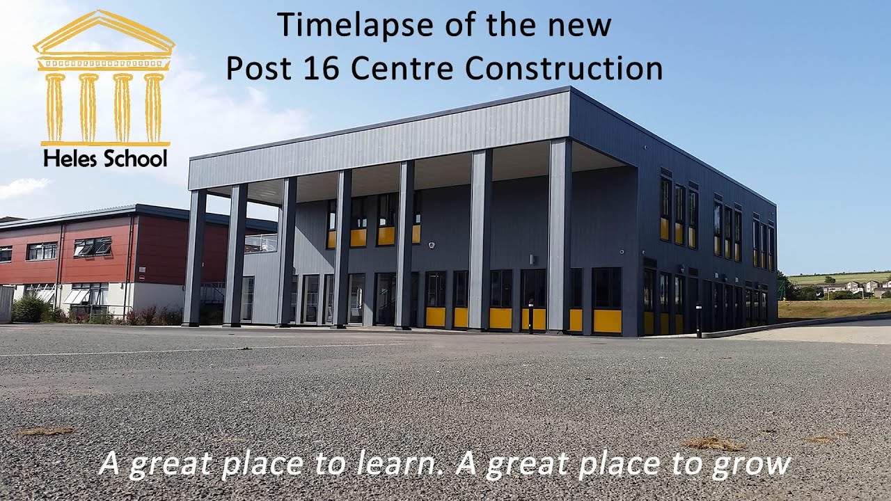 Hele's School Post 16 Centre Construction Timelapse - YouTube
