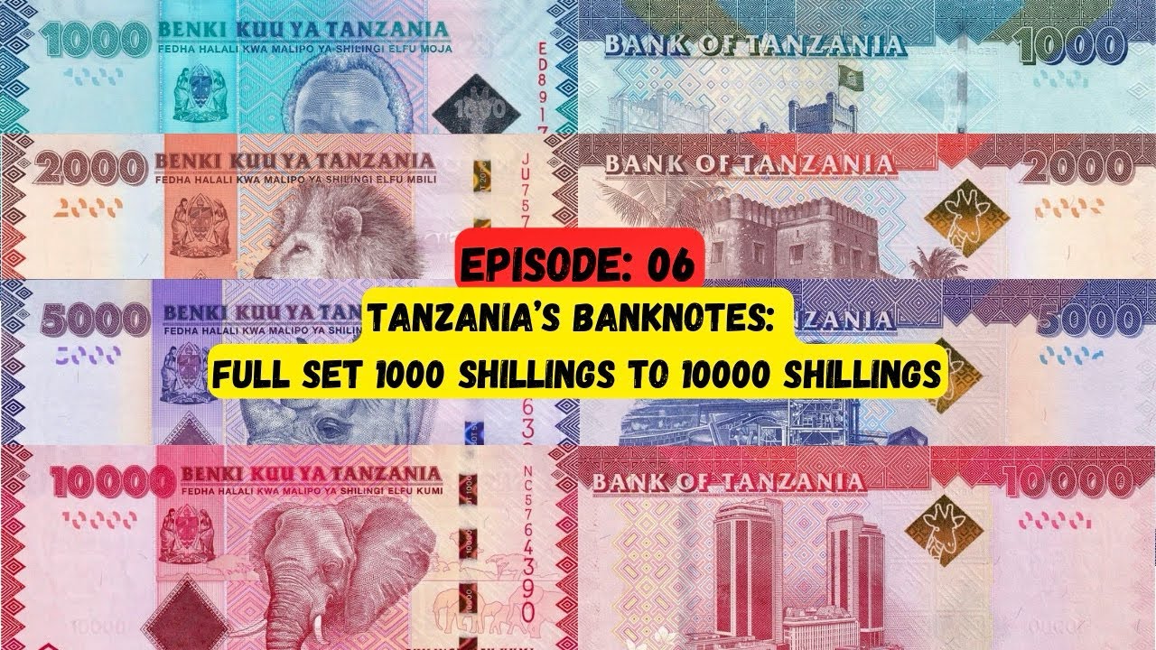 Episode 06: Tanzania’s Banknotes 1000 to 10000 Shillings: Colours ...