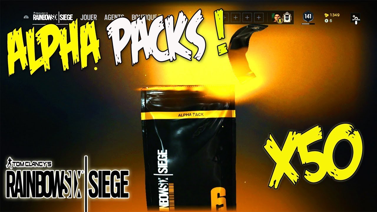 OUVERTURE DE 50 PACK ALPHA - Rainbow Six: Siege FR (CAMO BLACK ICE ...