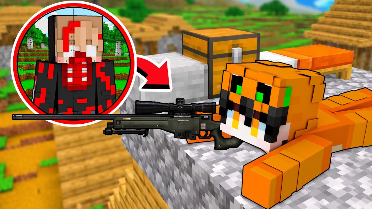 KEZRI MENJADI SNIPER UNTUK MENEMBAK FERIX MENYERAMKAN DI MINECRAFT ...