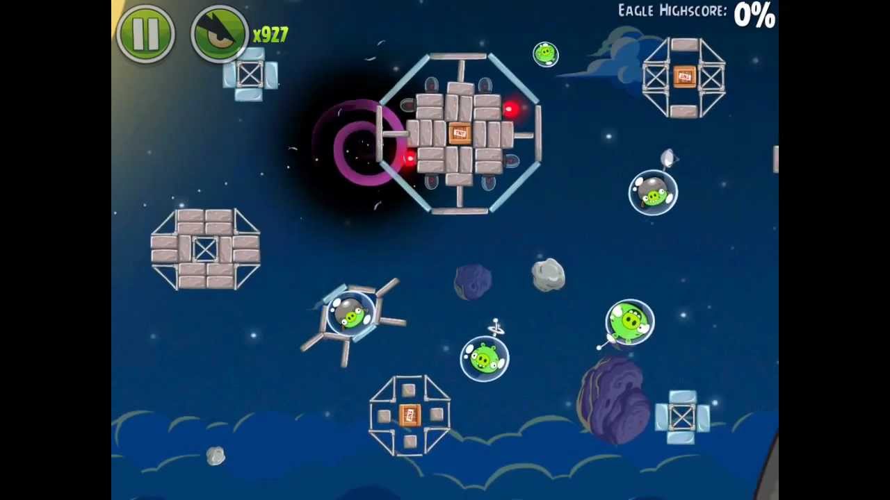 Angry Birds Space Pig Bang 1-17 Space Eagle Walkthrough - YouTube
