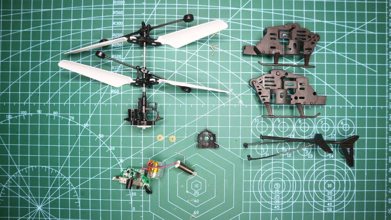 Let's assemble mini RC helicopter - YouTube