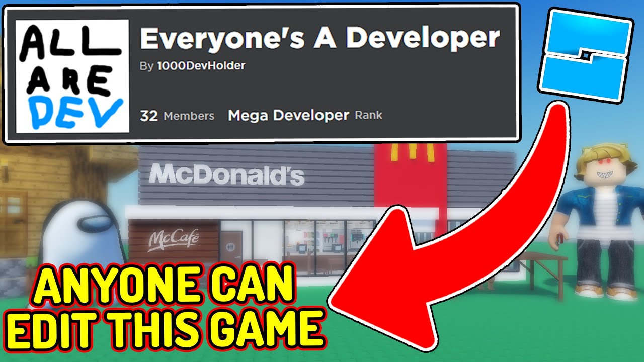 Anyone Can Edit This Game Roblox Devlog Youtube