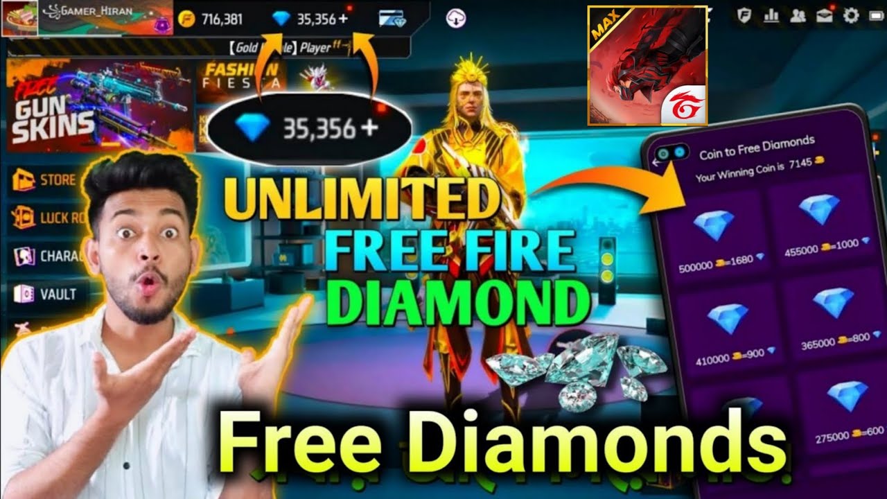 Daily 4000💎 Diamond Free In Free Fire Max ! How To Get Daily Free ...