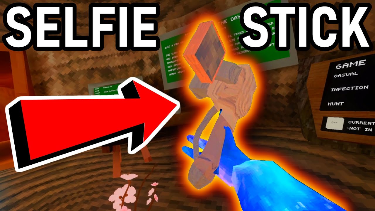 There's A SELFIE STICK in Gorilla Tag VR? | Seventy's SnapCam Mod ...