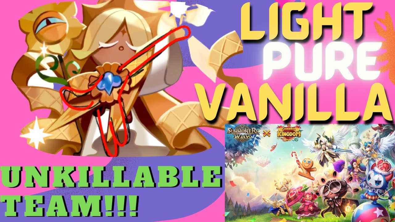 LIGHT PURE VANILLA COOKIE with UNKILLABLE Team! - Summoners War - YouTube