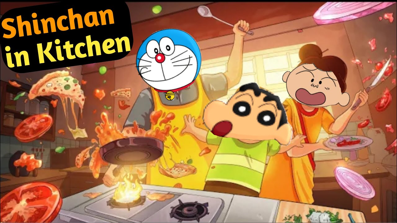 Shinchan in kitchen 😎 || funny episode in hindi🤣 - YouTube