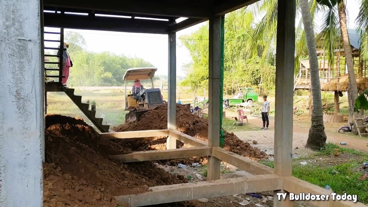 Incredible New Project Mini Bulldozer Clearing Land In The House And ...