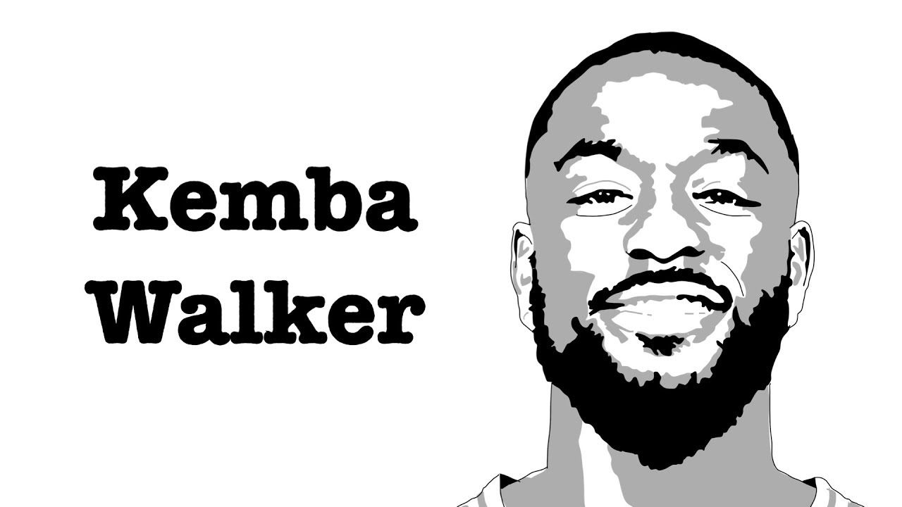 Drawing NBA Celebrity : “ Kemba Walker “ on iPad | Apple Pencil ...