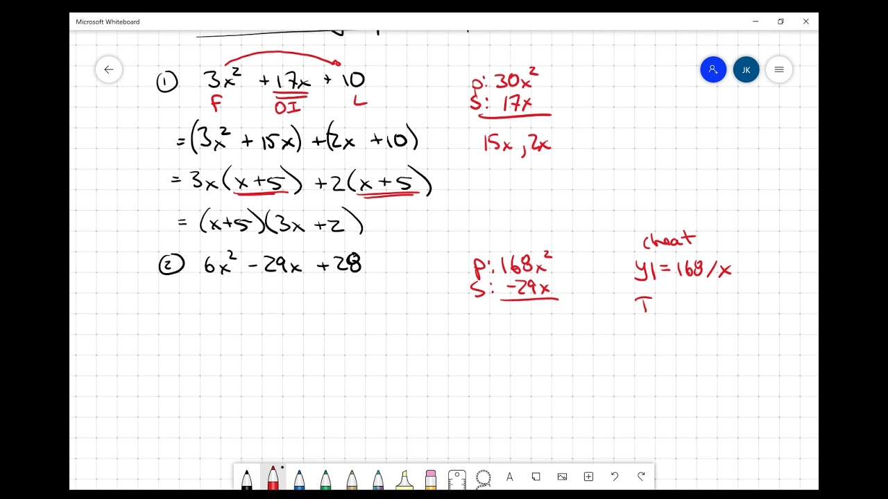 Trinomial Factoring by Decomposition - YouTube