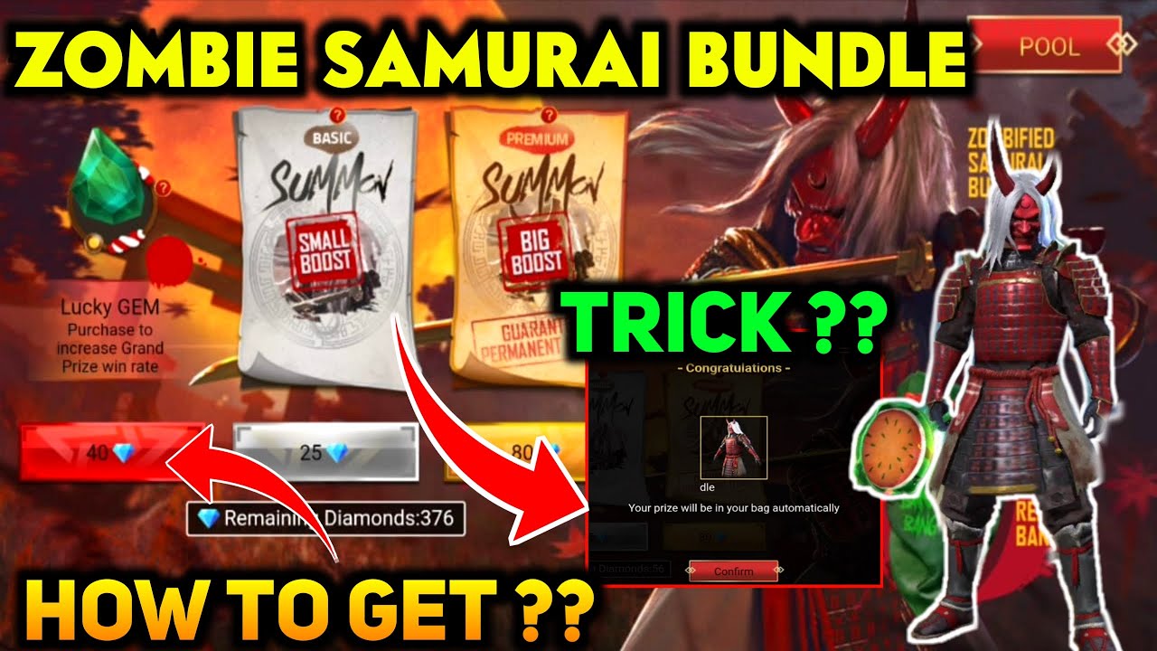 ZOMBIE SAMURAI BUNDLE EVENT, I GOT ZOMBIE SAMURAI BUNDLE BANDANA SKIN ...
