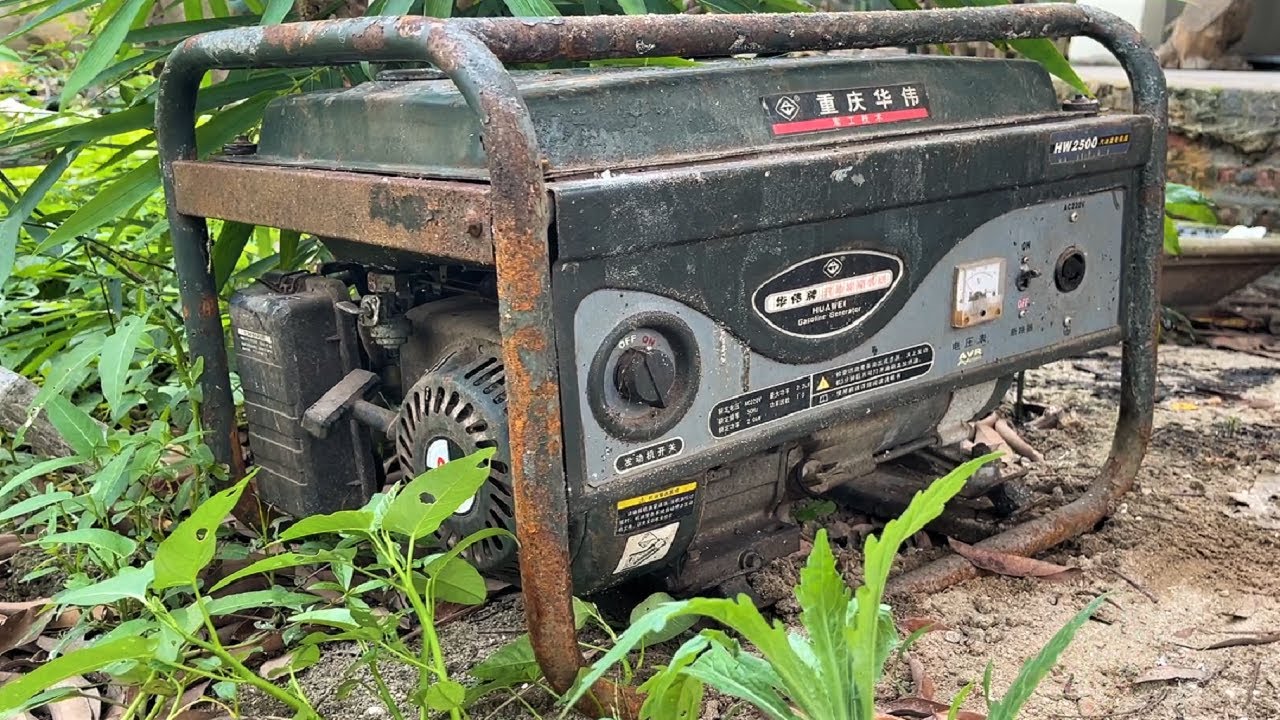 Strong Guy Helps Poor Farmer Fix Generator // Talented Generator ...