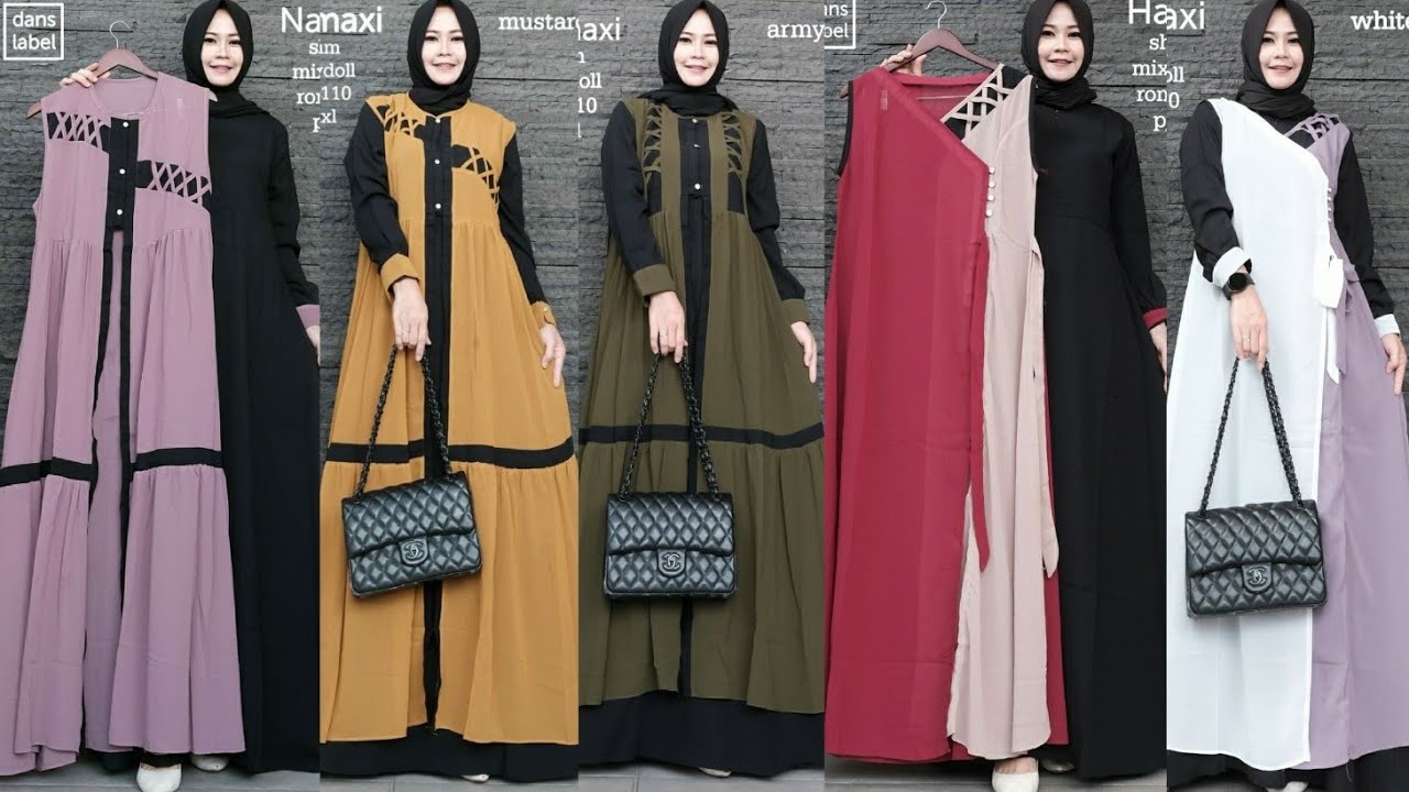 MODEL GAMIS SET OUTER TERKINI -BAJU GAMIS MODEL SEKARANG - YouTube