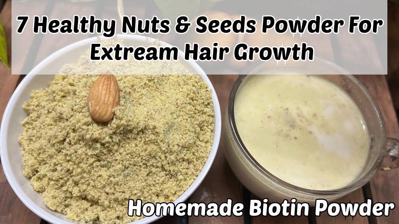 Nuts Powder / Biotin Powder for Healthy Hair | Homemade Nuts Powder for ...