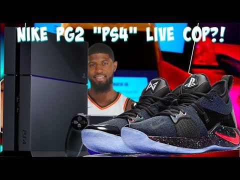 NIKE PG2 "PS4" LIVE COP?! L SEASON??? - YouTube