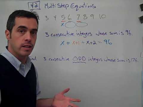 Algebra: Consecutive Integer Equations - YouTube