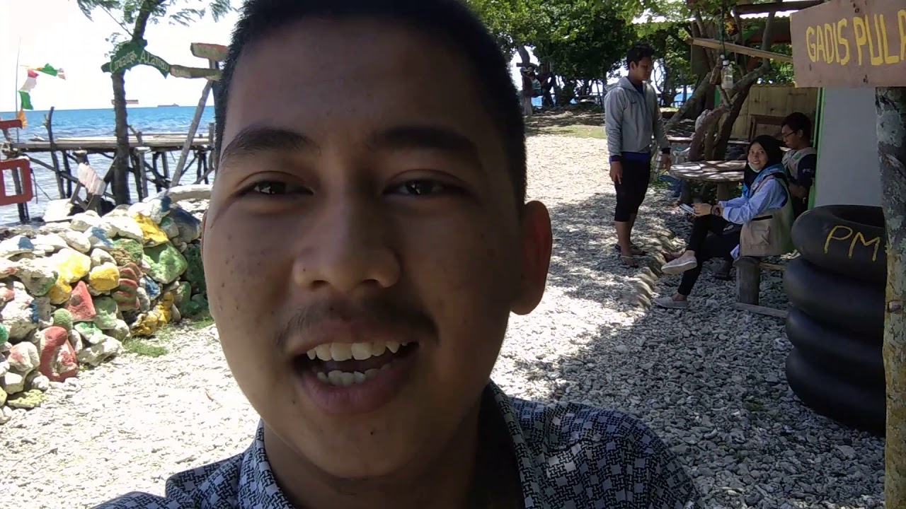 Liburan di pantai munir Pulo panjang banten - YouTube