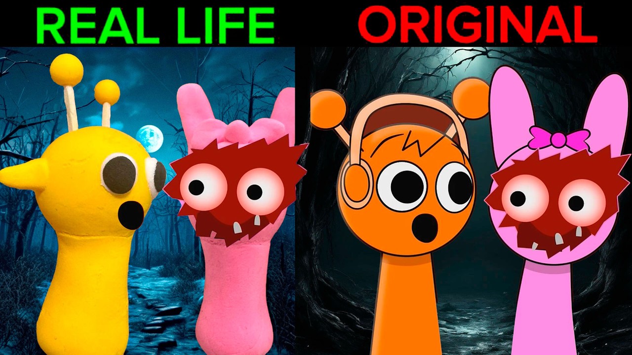 SPRUNKI OF The Best TikTok Video | REAL LIFE vs ORIGINAL - YouTube