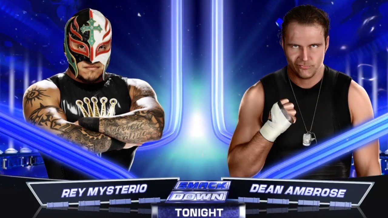 Rey Mysterio vs Dean Ambrose | Smackdown | WWE 2k15 PS4 - YouTube