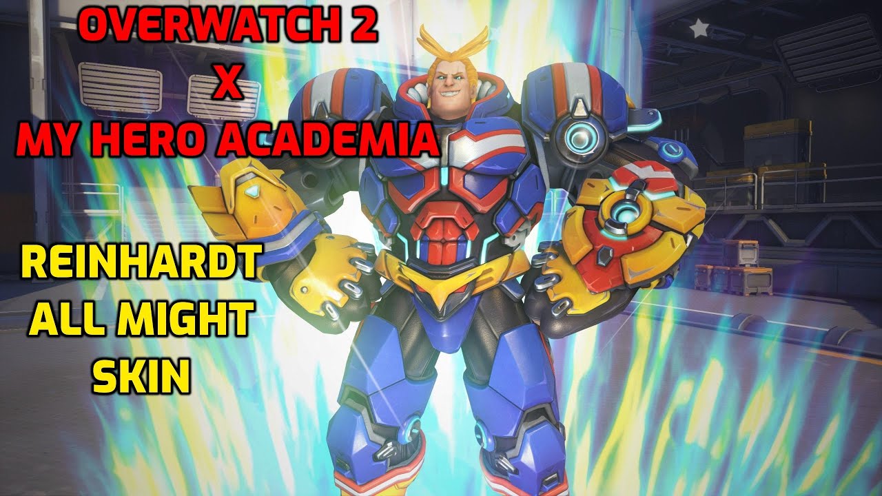 NEW ALL MIGHT Reinhardt Skin (My Hero Academia x Overwatch 2) Skin ...