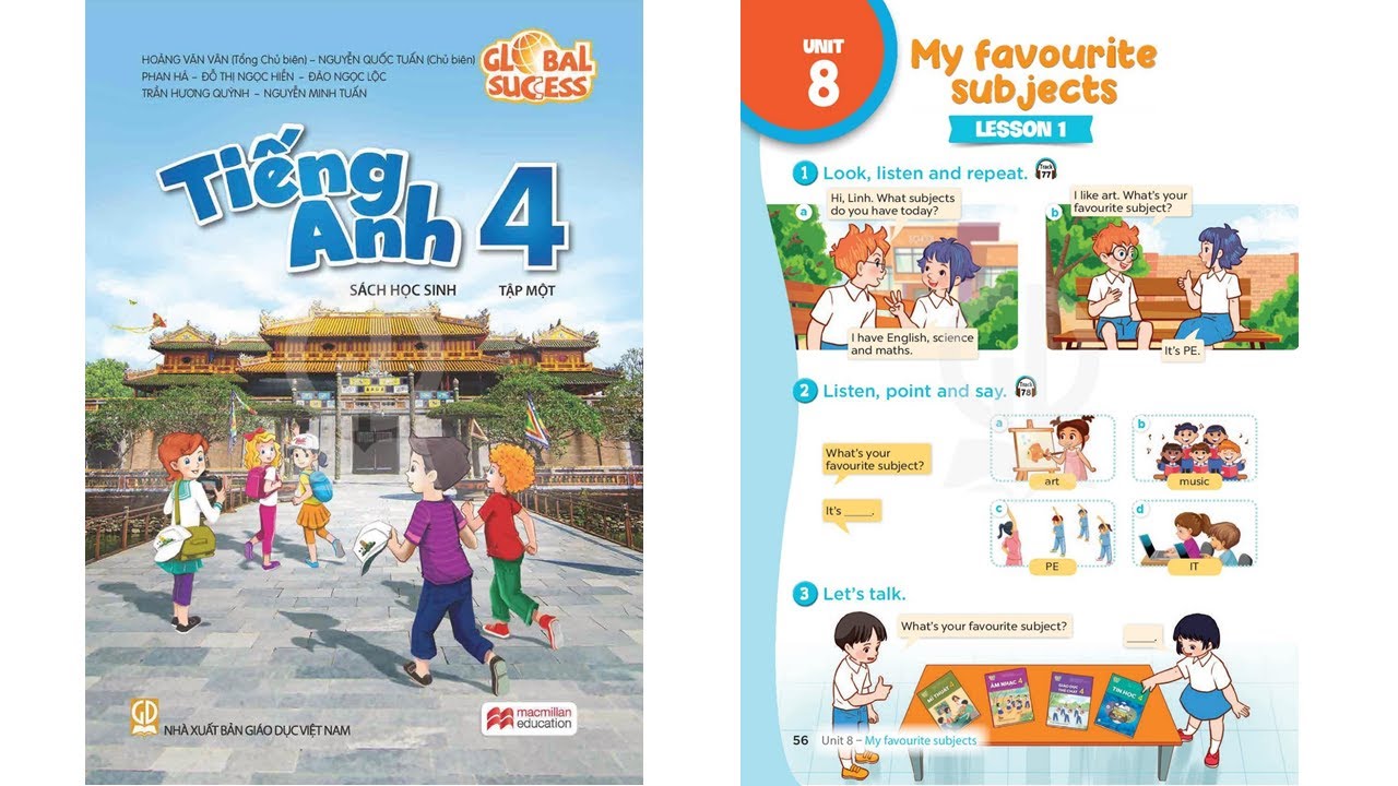 Global Success 4 Unit 8 : My favorite subjects - YouTube