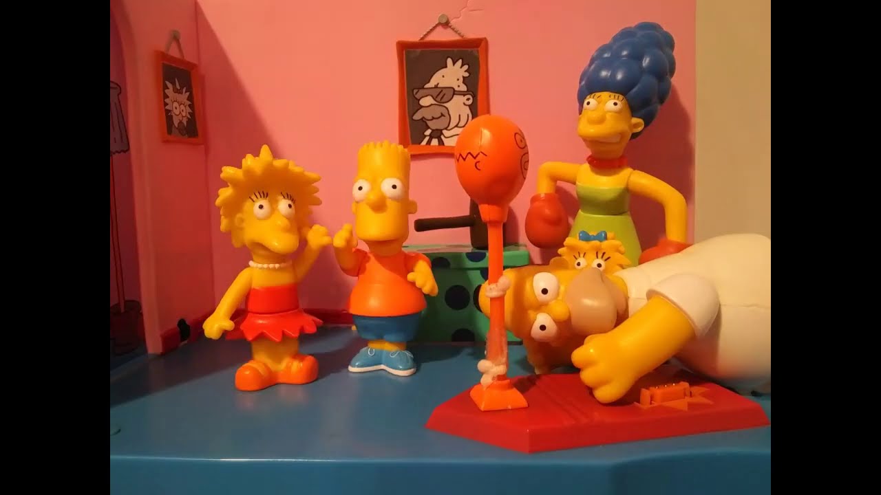 The Simpson punching bag stop motion - YouTube