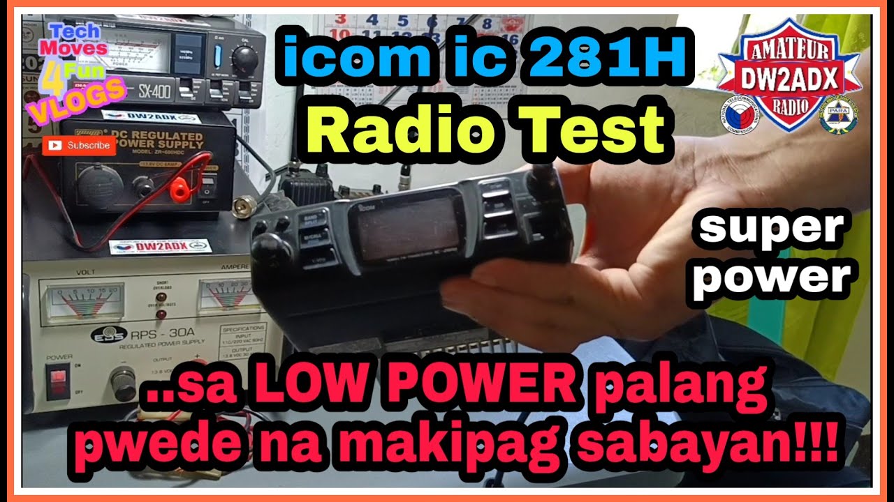 icom ic-281H | Radio Test | sa LOW power palang kaya nang ...