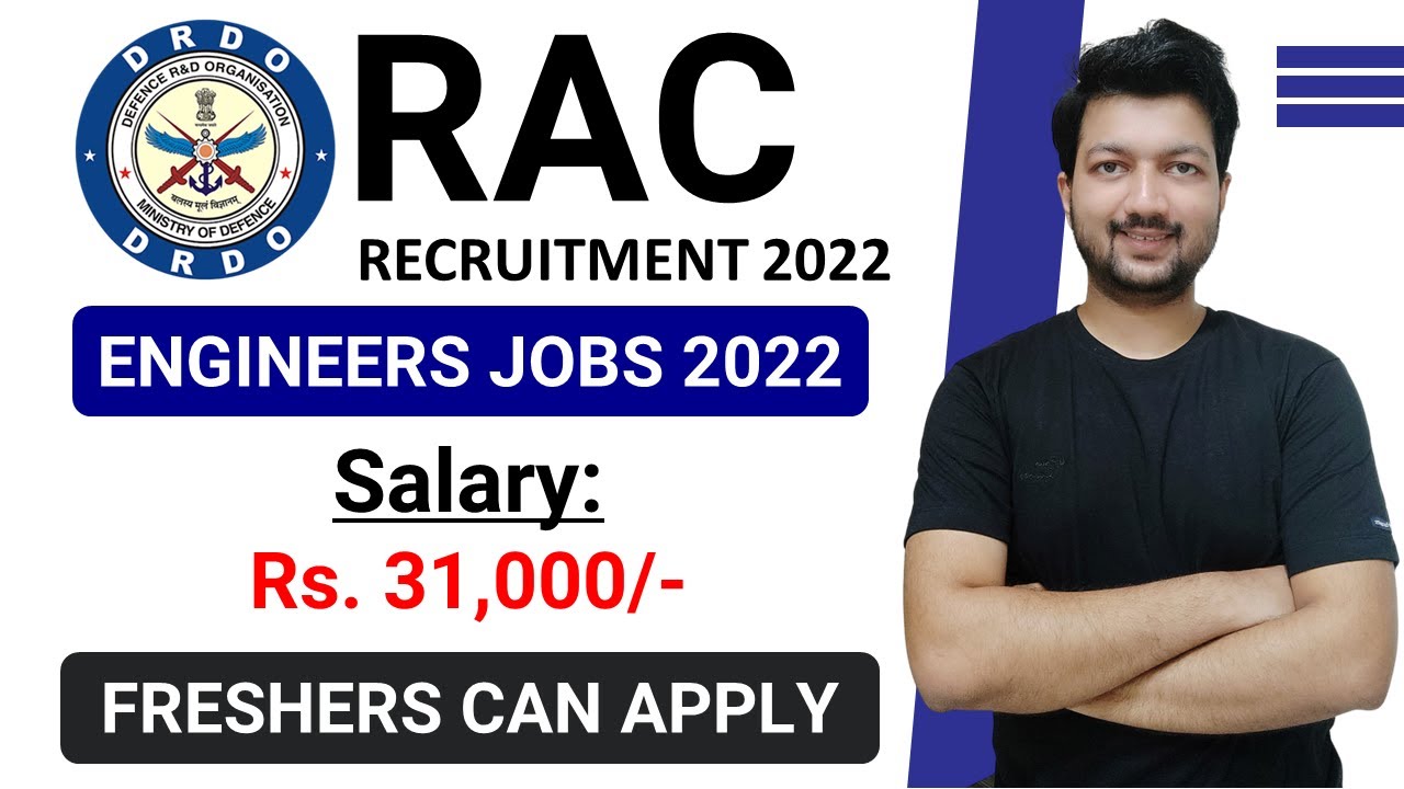 DRDO RAC Recruitment 2022 for Engineers | Salary: Rs.31,000 | Latest ...