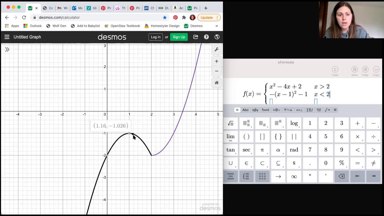 Using Desmos to Graph Piecewise Functions - YouTube