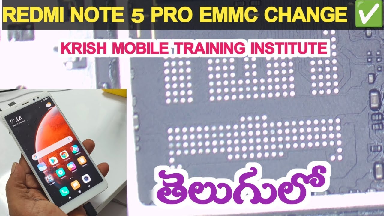 REDMI NOTE 5 PRO ( WHYRED ) EMMC CHANGE | TEAM K.M.T | KRISH MOBILE ...