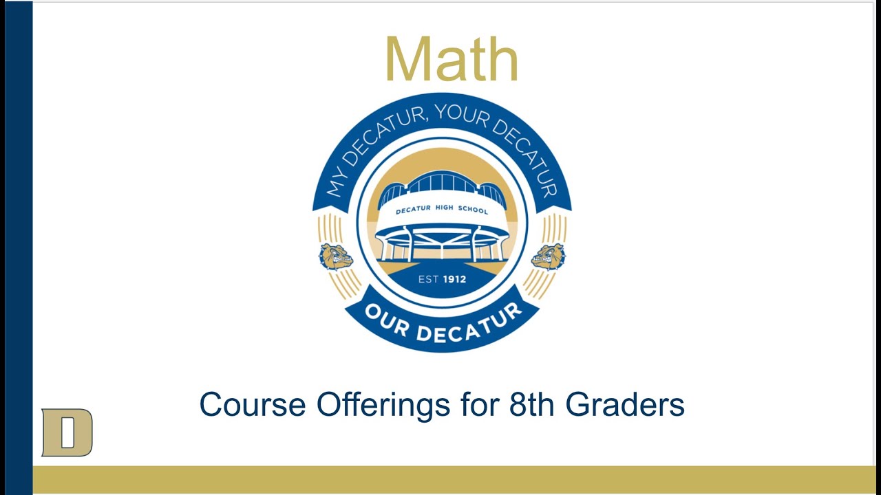 DHS Math Courses for Rising 9th Graders - YouTube