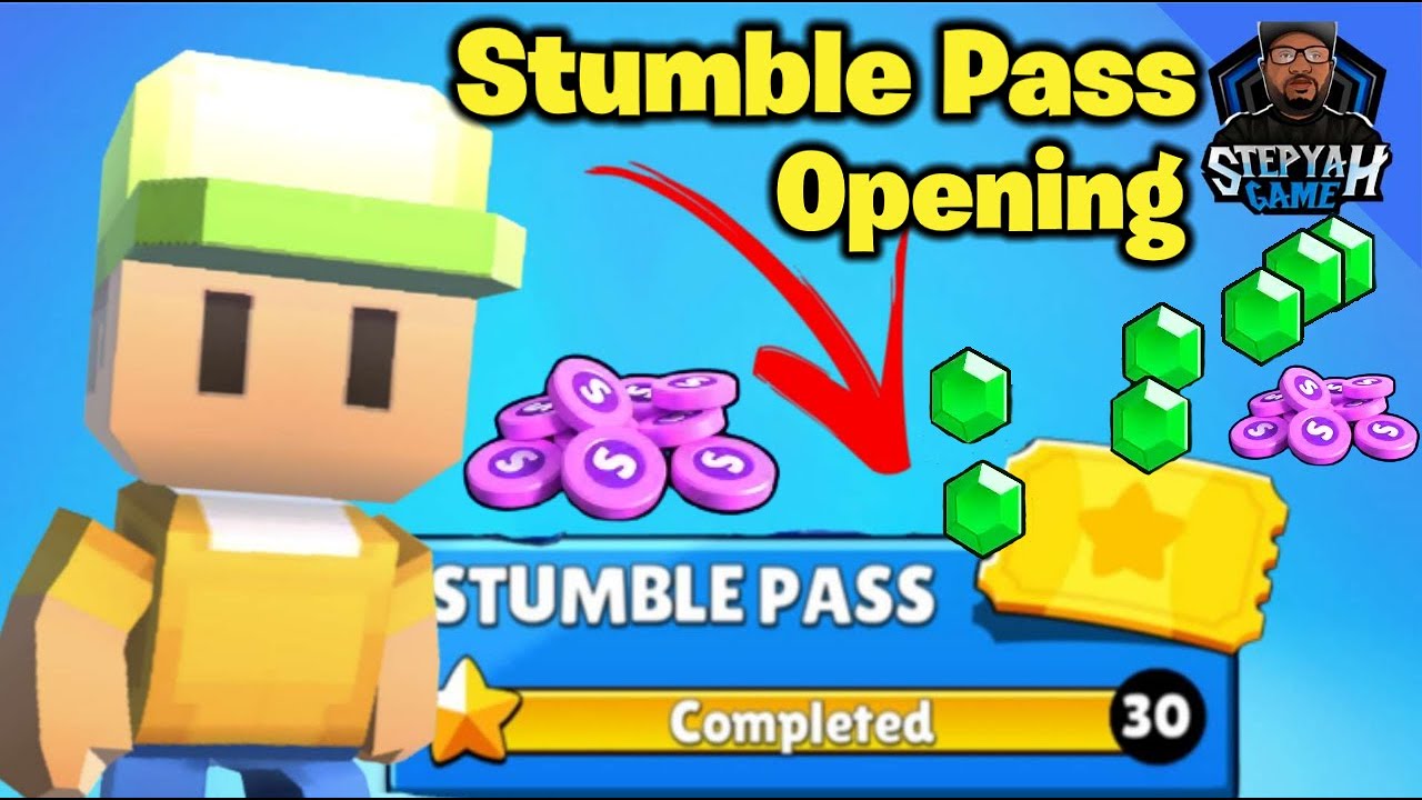 Stumble Guys LIVE Stumble Pass Opening and GIVEAWAY - YouTube