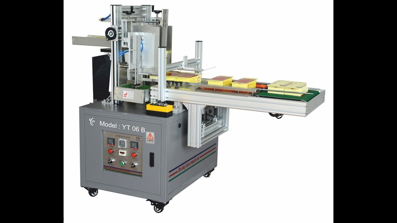 Paper Box Sealing Machine: YT 06 B - YouTube