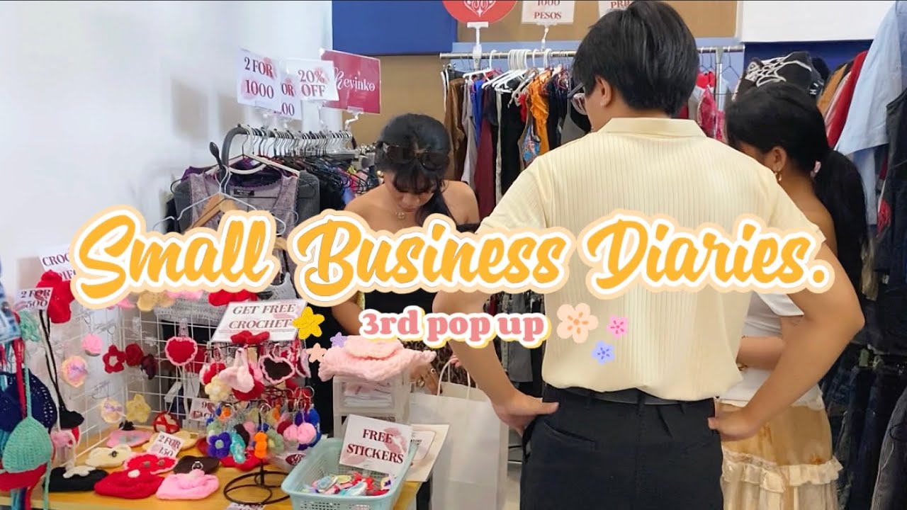 Day in a life of a small business owner | pop up vlog ♡ #smallbusiness ...