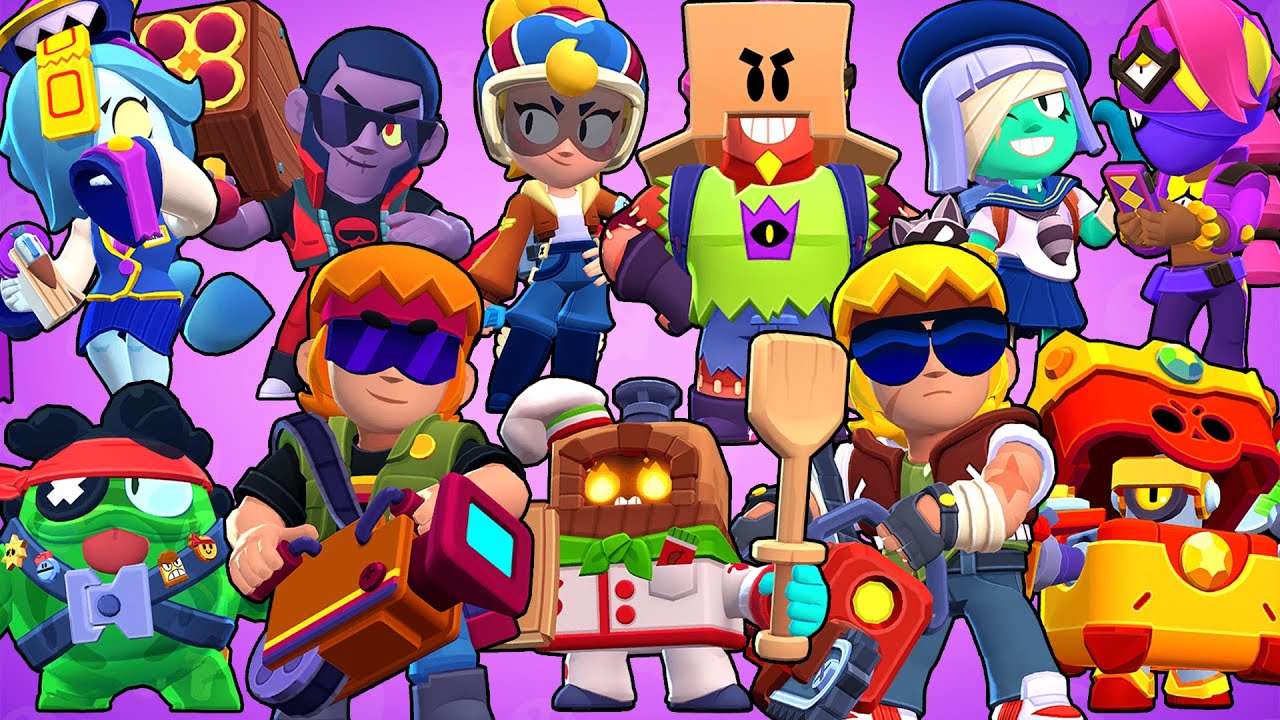 BUSTER & 10 NEW SKINS ANIMATIONS - YouTube