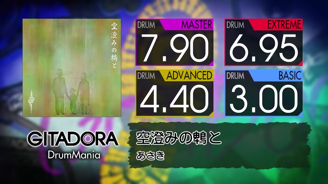 【GITADORA コナステ】 空澄みの鵯と (MASTER ~ BASIC) Drum - YouTube