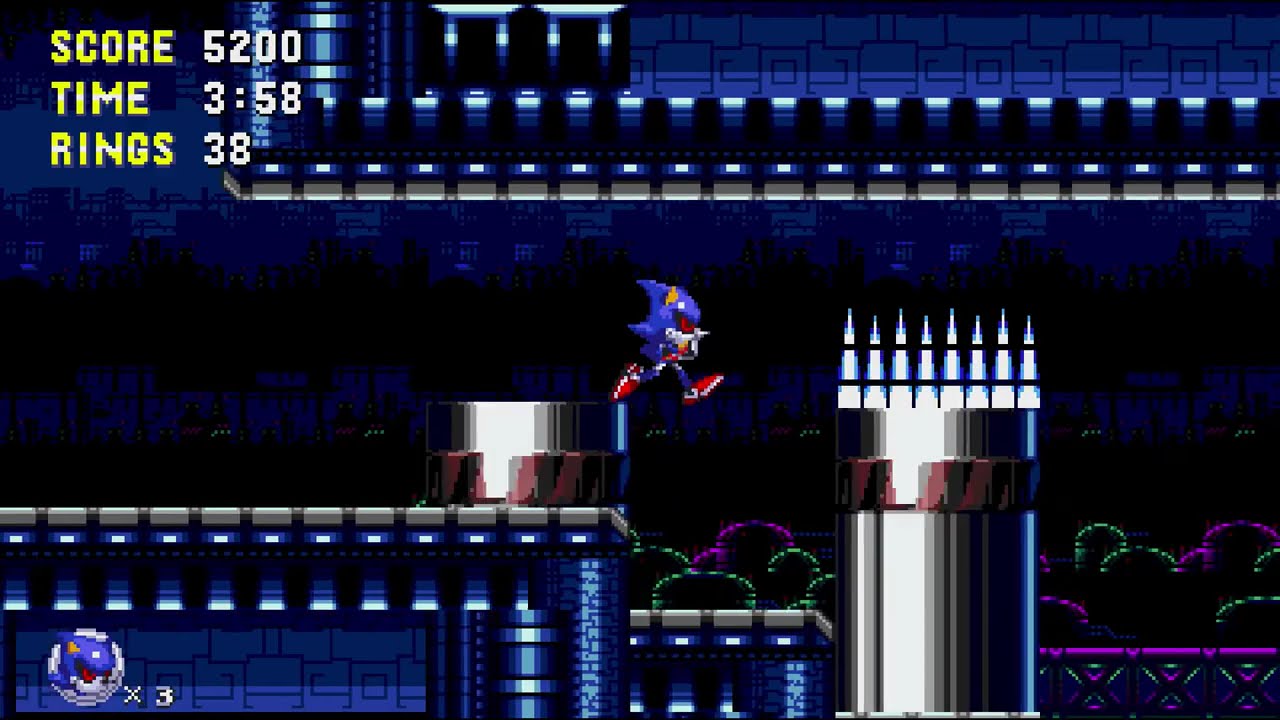 Sonic Triple Trouble "16-Bit": Atomic Destroyer Zone Act 2 (Metal Sonic ...