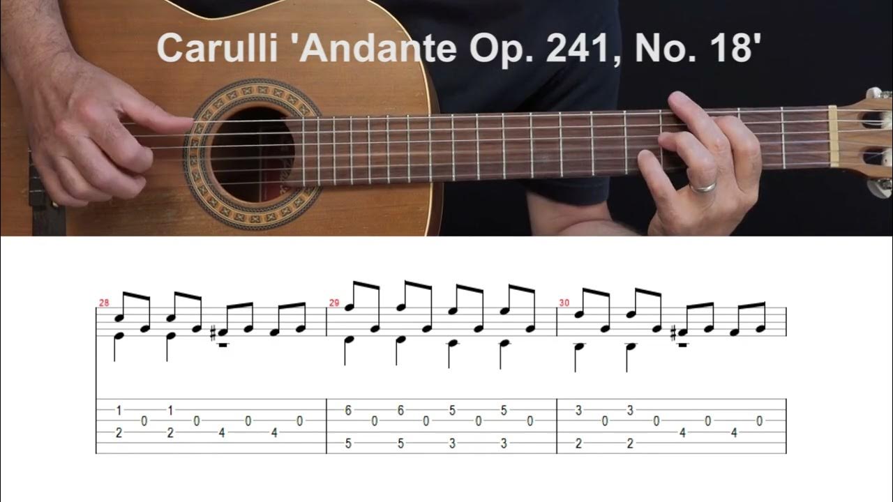 Carulli 'Andante' Op.241 No. 18 - YouTube
