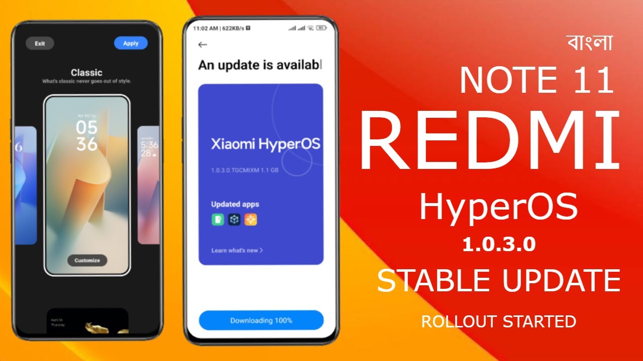 Redmi Note 11 Global HyperOS 1.0.3.0 TGCMIXM - YouTube