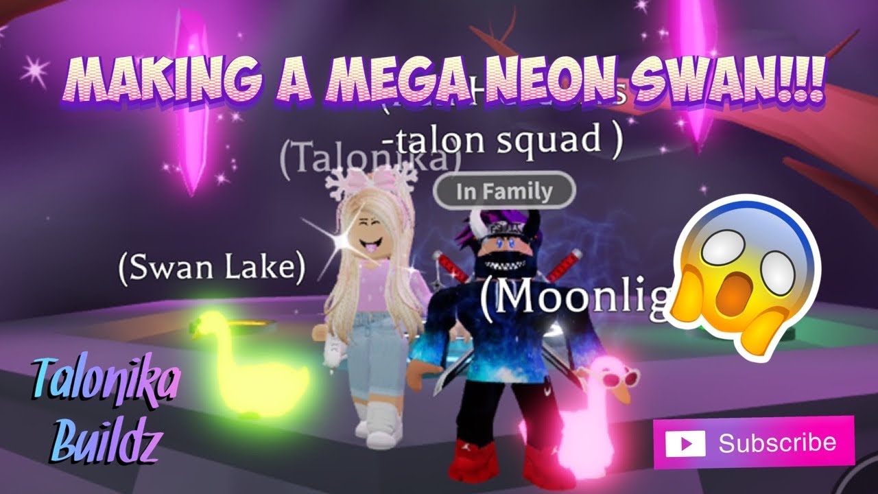 😱Making a Mega Neon Swan in Roblox Adopt Me!!!! - YouTube