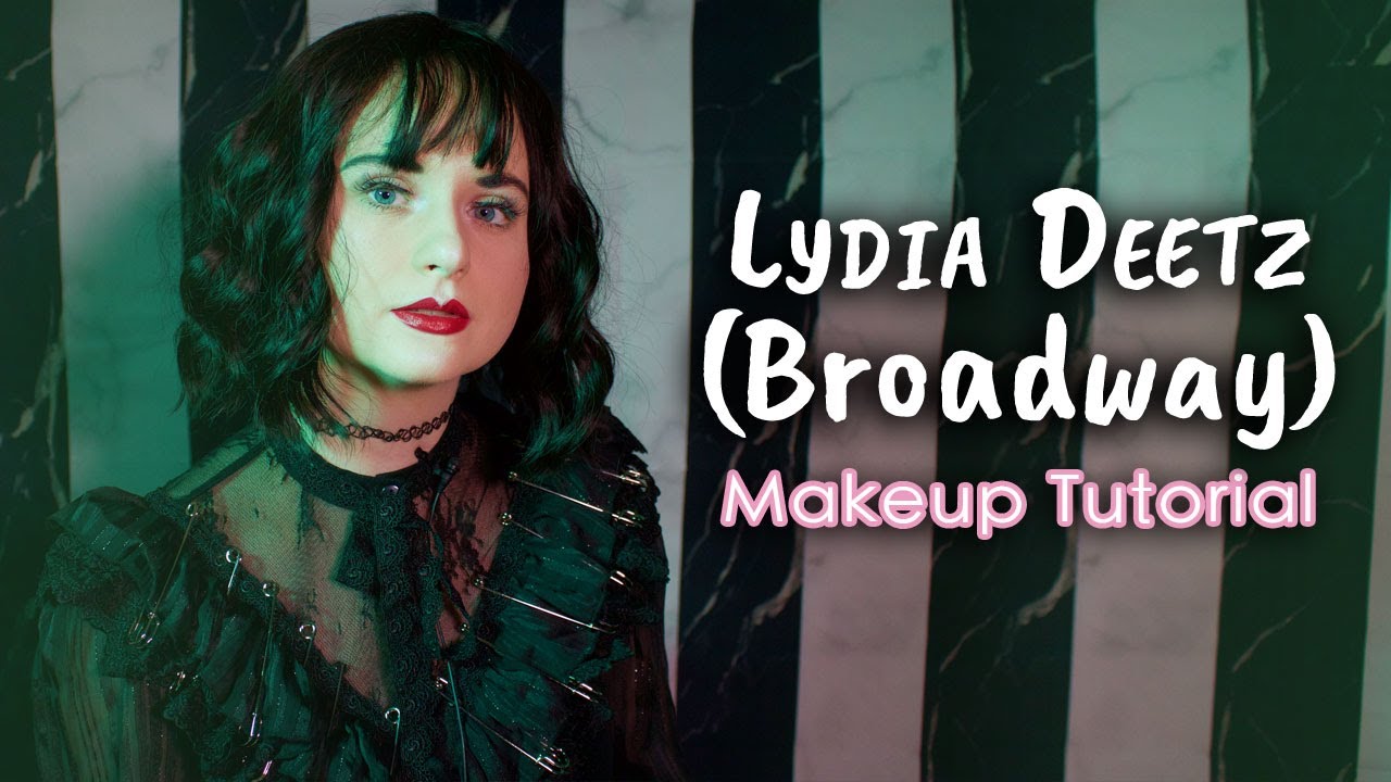 Lydia Deetz Broadway Makeup Tutorial | AnyaPanda - YouTube